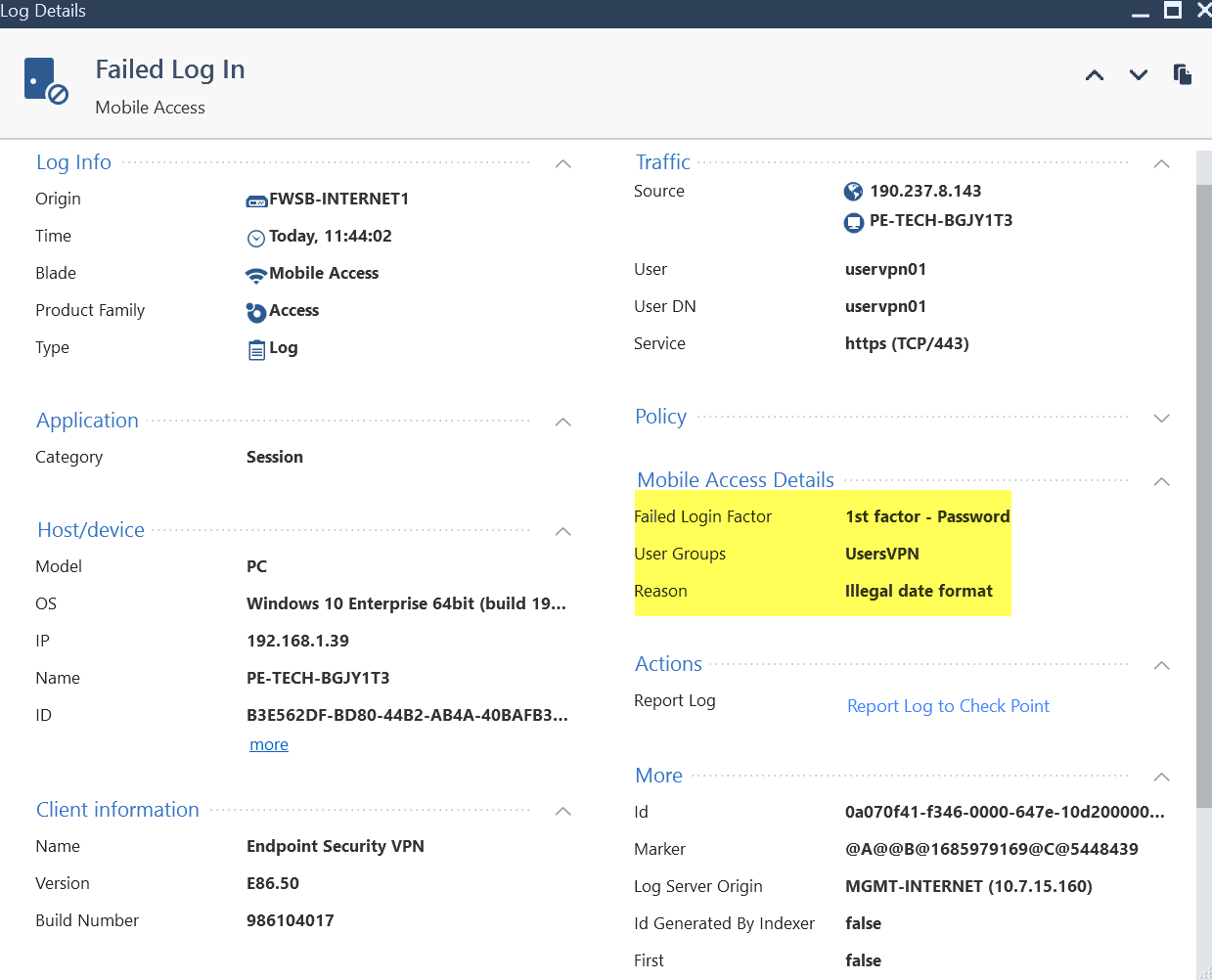 Solved Error When Creating Access Role Check Point Checkmates