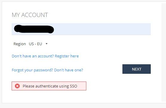 Solved: Login to infinity portal not worinkg - "Please aut... - Check ...