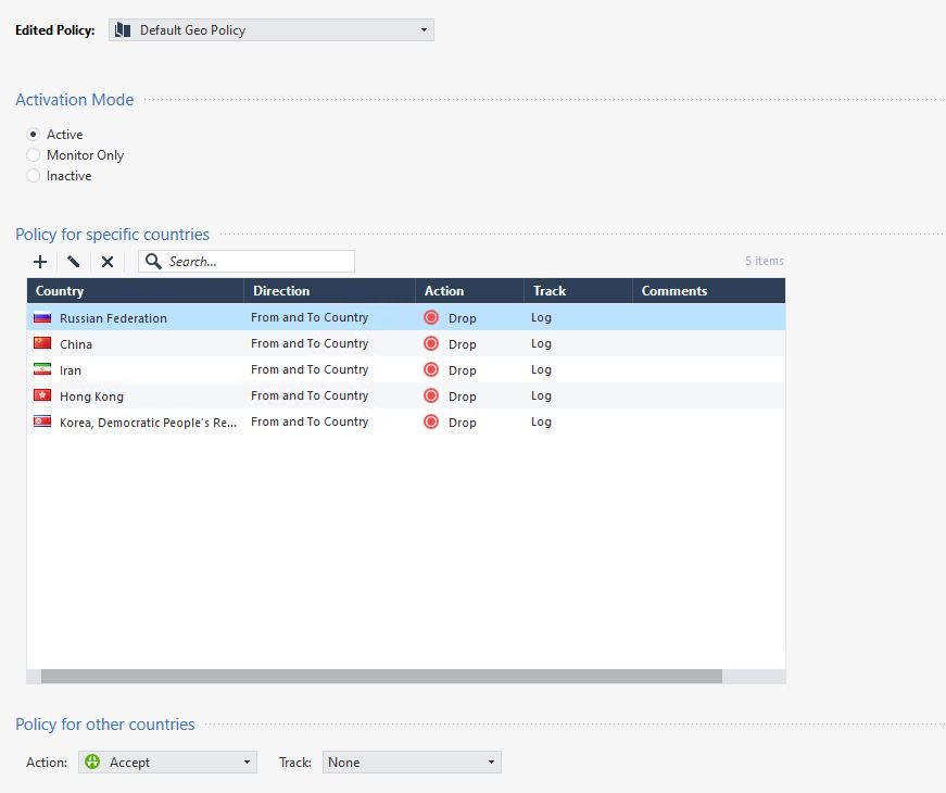 Geo Policy VS Updateable rules - Check Point CheckMates