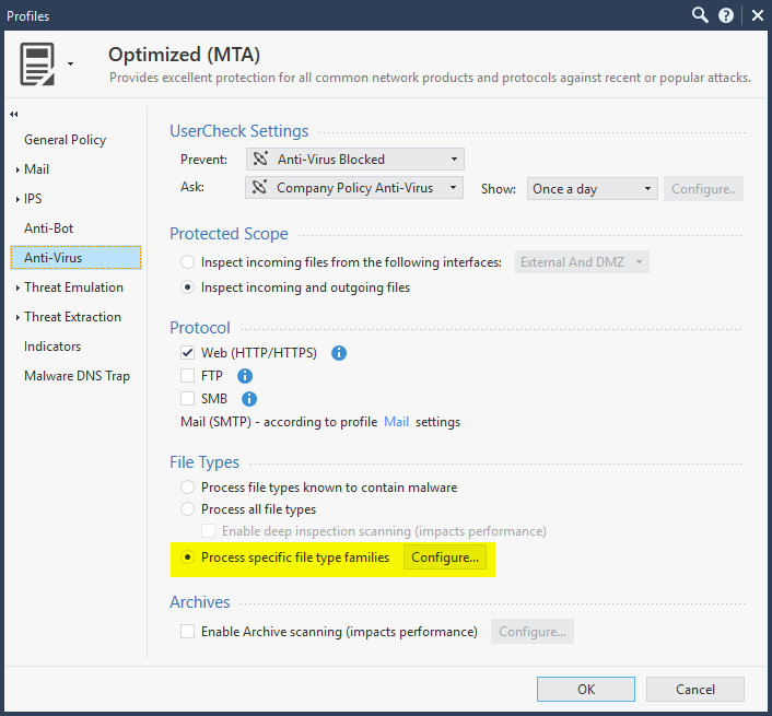 MTA Antivirus - Check Point CheckMates