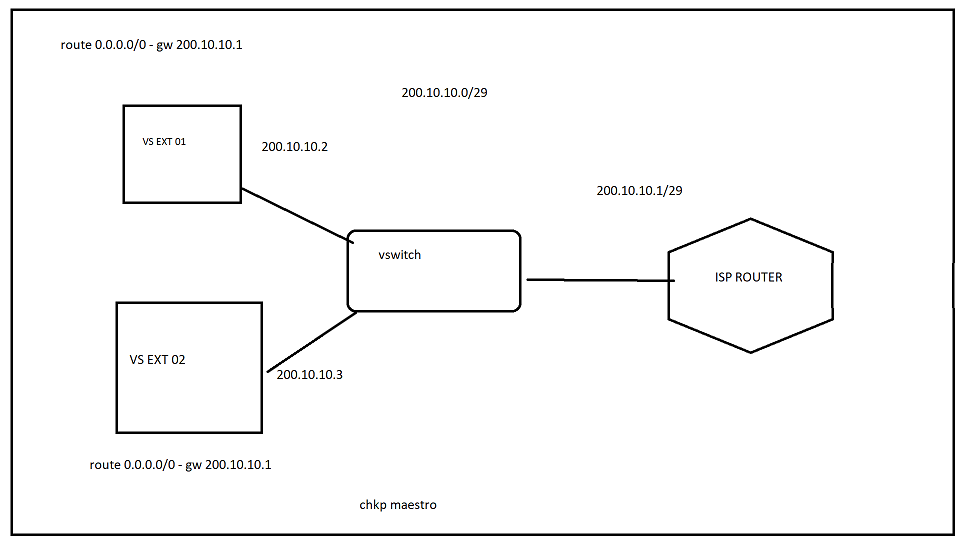 Default Route Through Vswitch In Maestro Check Point Checkmates