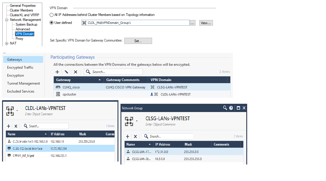 vpn site to site with NAT - Check Point CheckMates