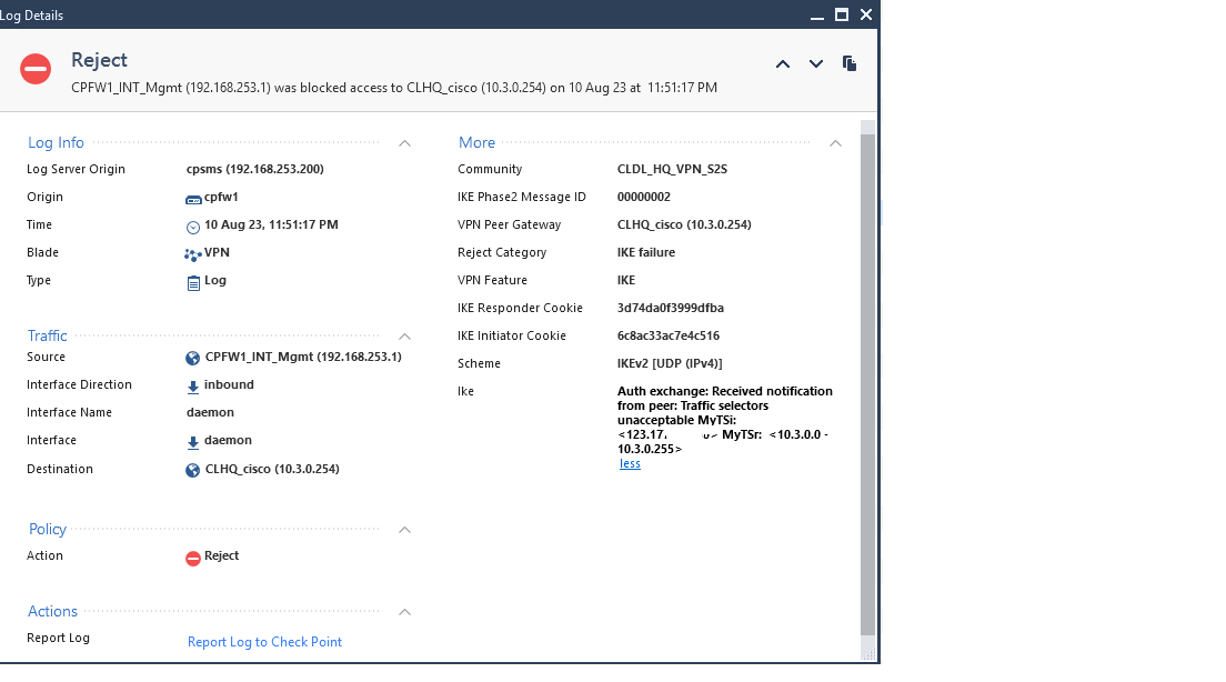 vpn site to site with NAT - Check Point CheckMates