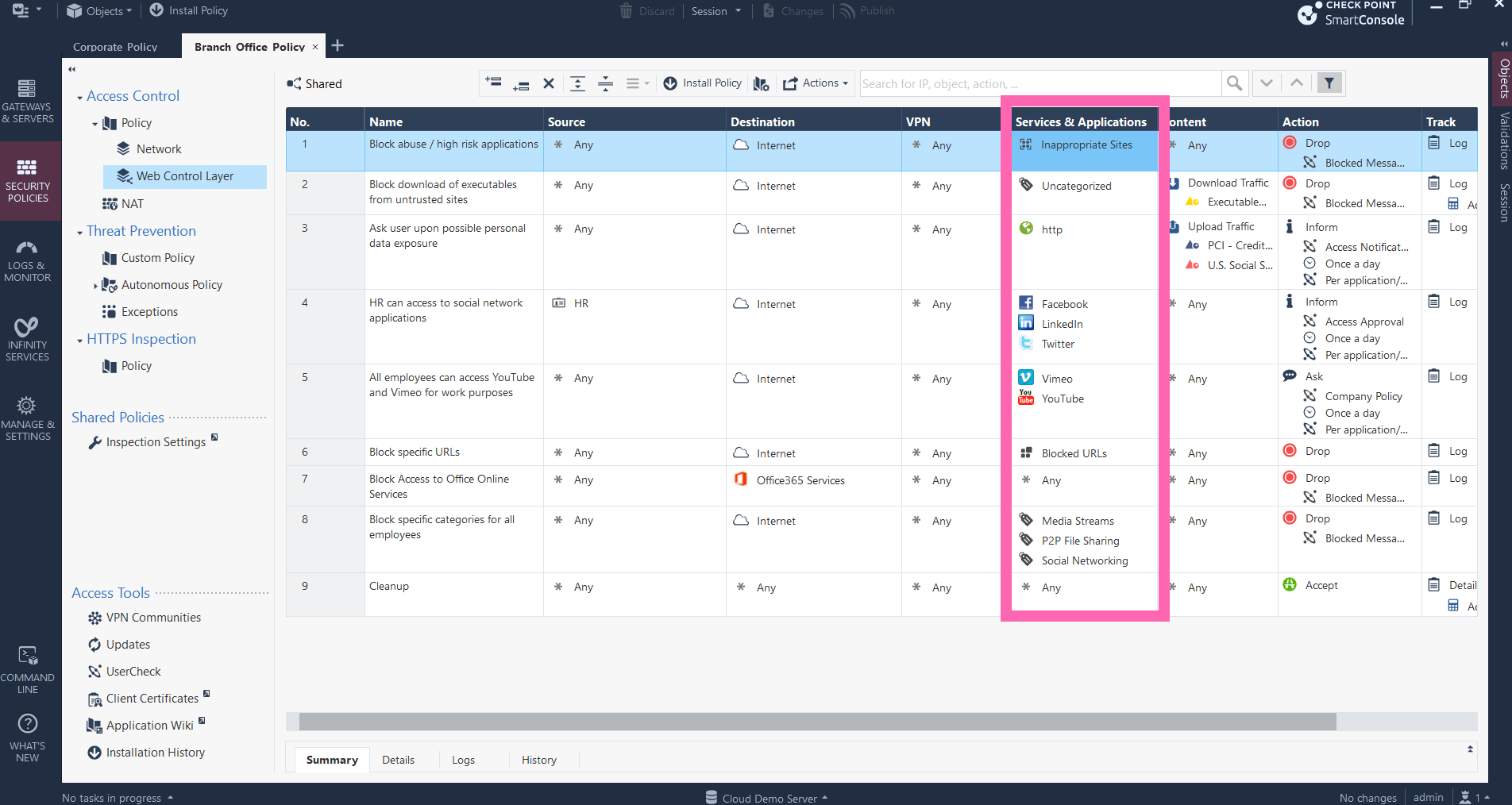 Is there a way to block an app or process to acces... - Check Point ...