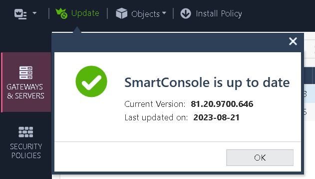 New feature in R81.20 smart console? - Check Point CheckMates