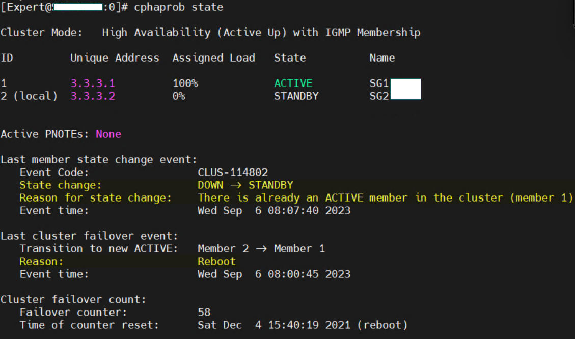 Solved Clusterxl Failover Check Point Checkmates