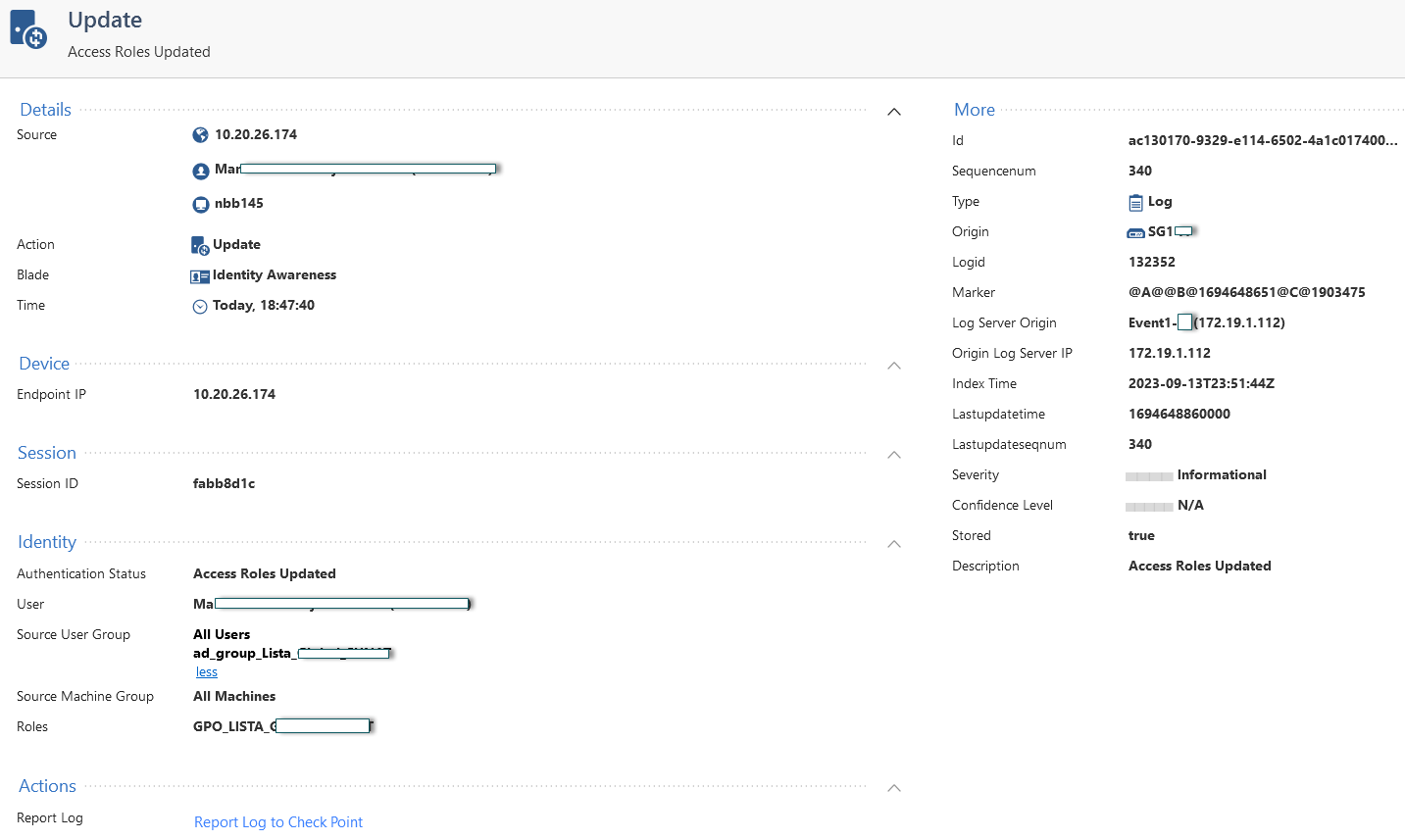 AD user connection by IA blade using IDC - Check Point CheckMates
