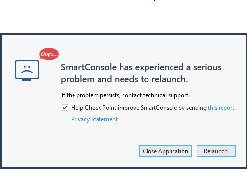 Smartconsole R8110 Issues Check Point Checkmates 