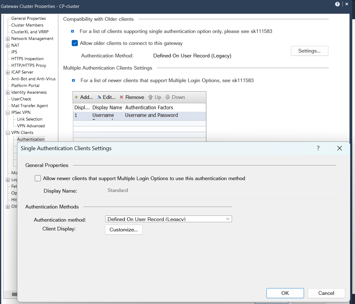 Remove Log In Option From Remote Access Vpn Check Point Checkmates