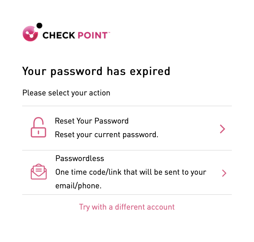 Forced password reset? - Check Point CheckMates