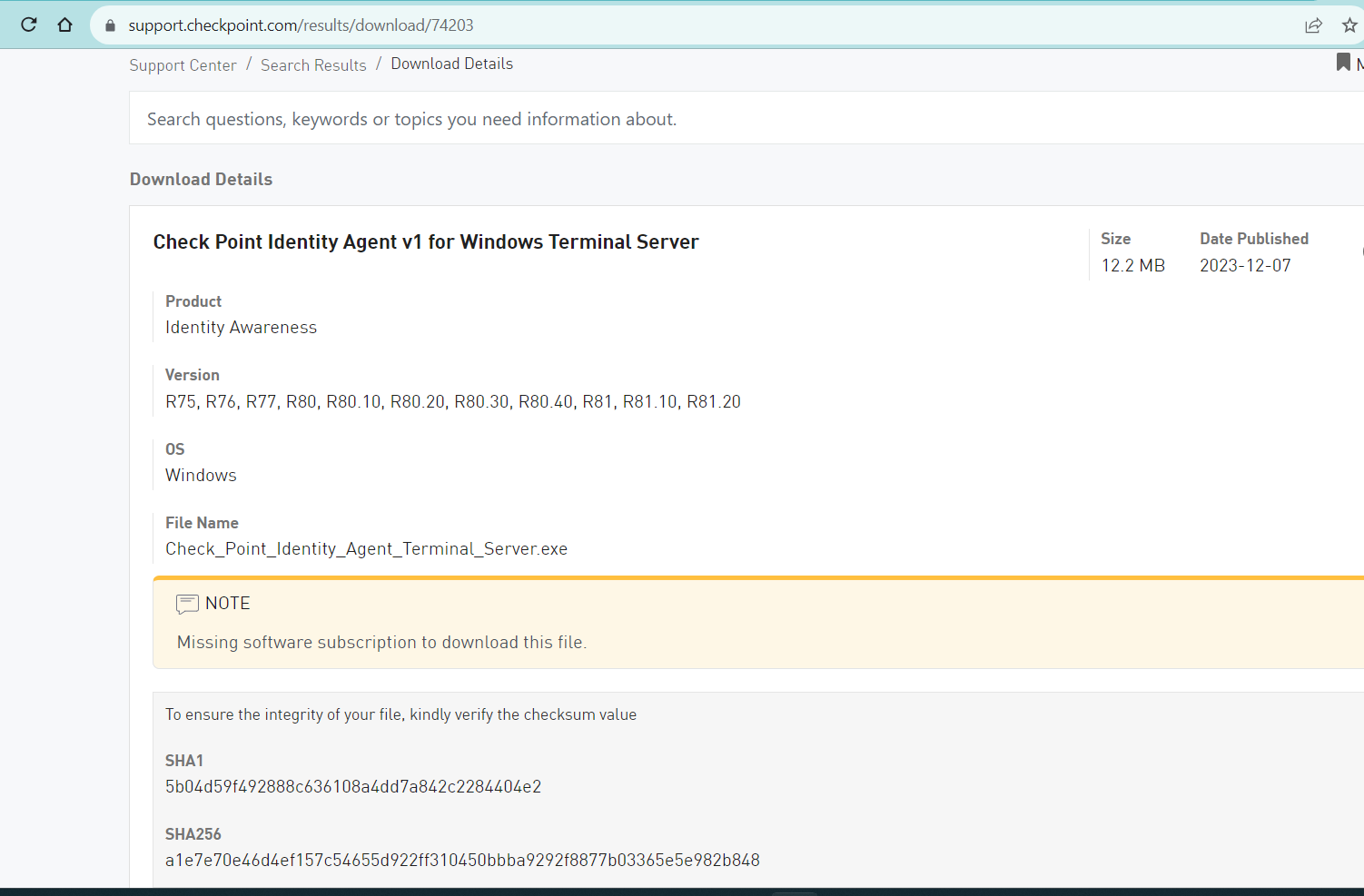 Solved: identity agent download problem - Check Point CheckMates