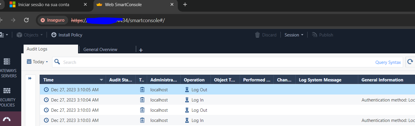 Audit Logs Not Show Admins Activity Log Check Point Checkmates