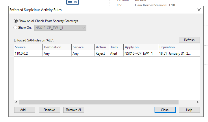 How to see block source automatic reactions in Sma... - Check Point ...