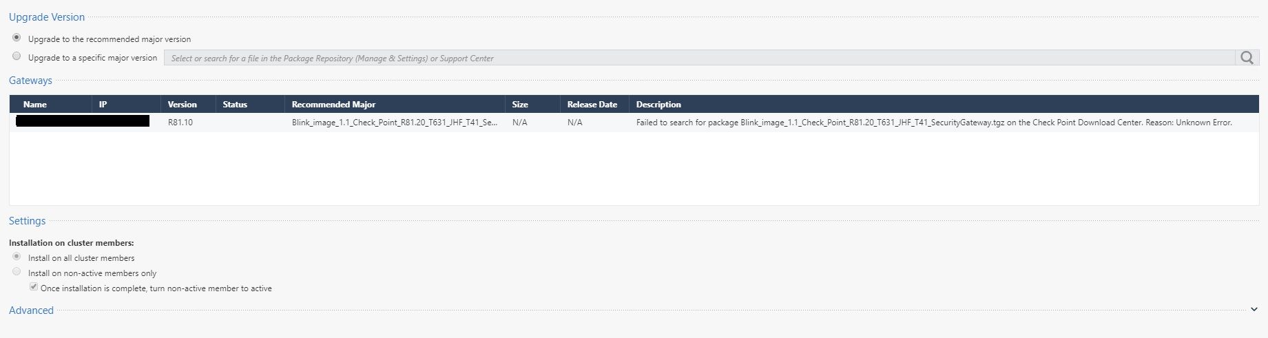 Failed To Upgrade From Smartconsole Check Point Checkmates