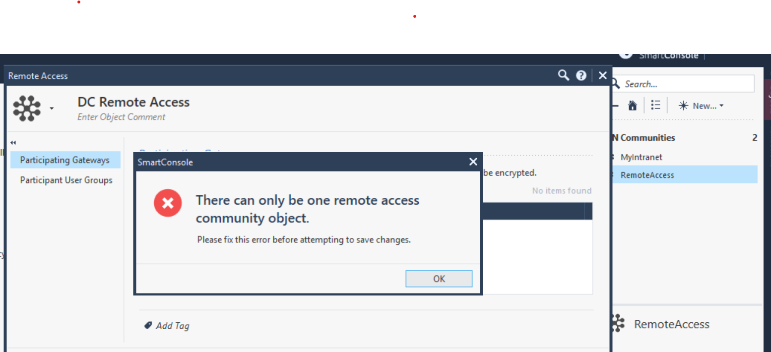 Solved: Smart-1 Cloud Cannot create a new remote access vp... - Check ...