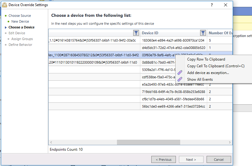 Media Encryption & Port Protection creating Device... - Check Point ...