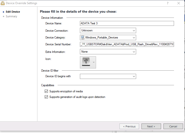 Media Encryption & Port Protection creating Device... - Check Point ...
