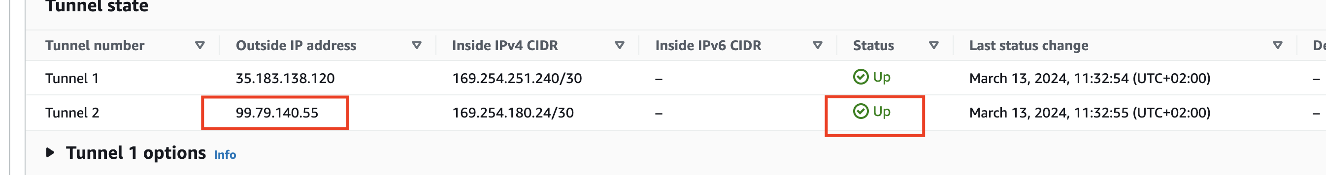 Tunnel monitoring shows tunnel is down although tu... - Check Point ...