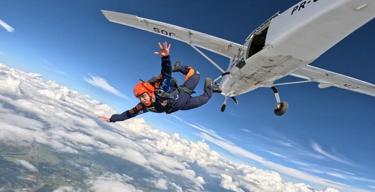 Graduation jump from my skydiving course. - Check Point CheckMates