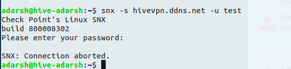 Solved Snx Connection Aborted Check Point Checkmates