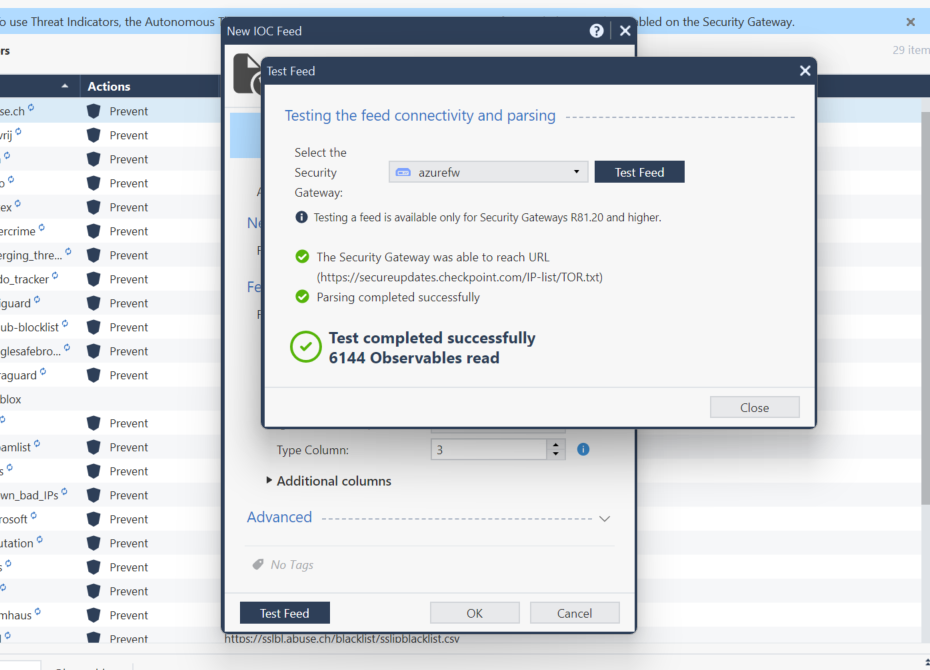 IOC feeds - Check Point CheckMates
