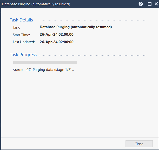 Solved: Database Purging - Check Point CheckMates