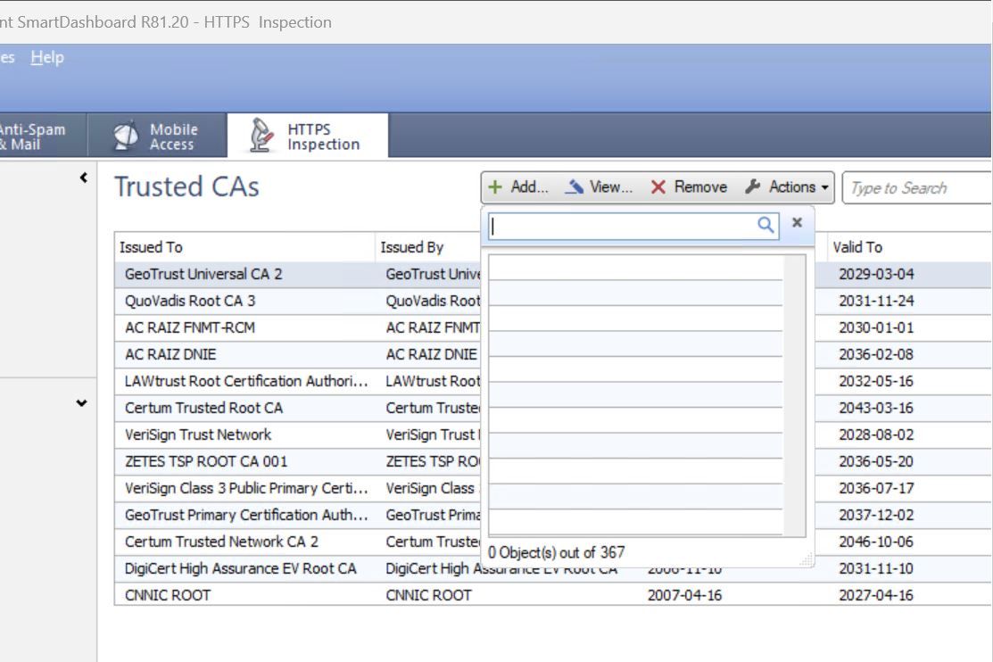 HTTPS inspection TLS warning - Check Point CheckMates