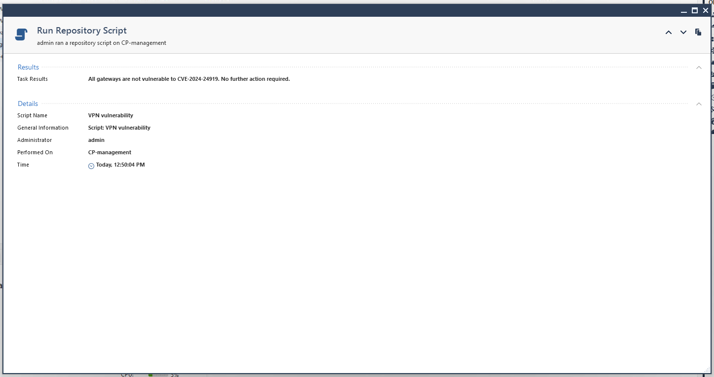 Notes On Script To Identify Vulnerable Security Ga Check Point 7371