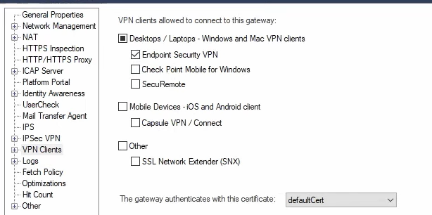 Restrict VPN connection from untrusted devices - Check Point CheckMates