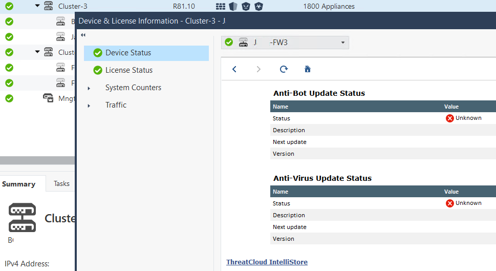 Anti Virus Update Status Unknown In Gw Monitor Check Point Checkmates 