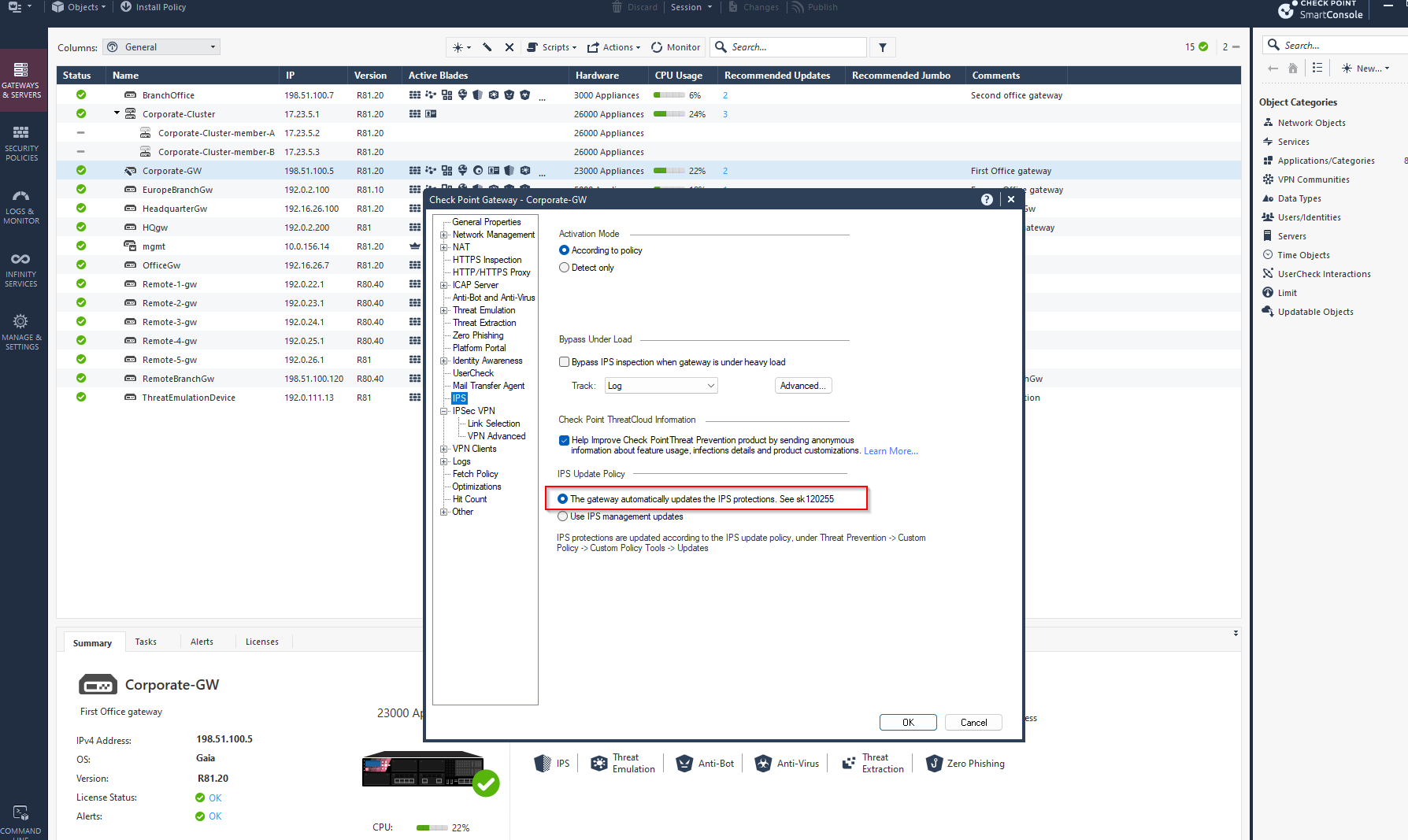 Solved: IPS Update through SMS or Gateway - Check Point CheckMates