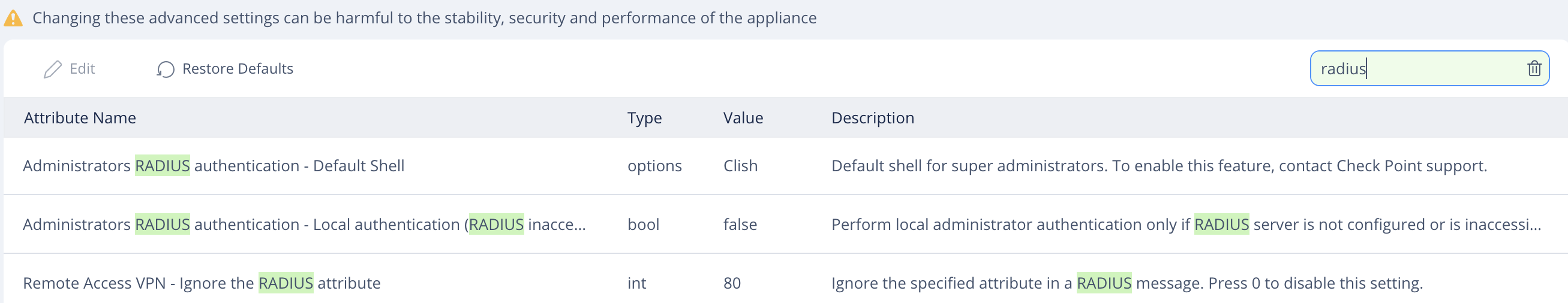 Radius MFA NPS extension - Check Point CheckMates