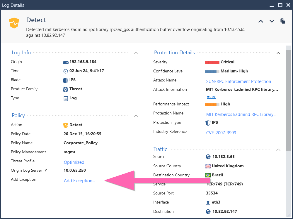 Solved: Threat Prevention logs - Check Point CheckMates
