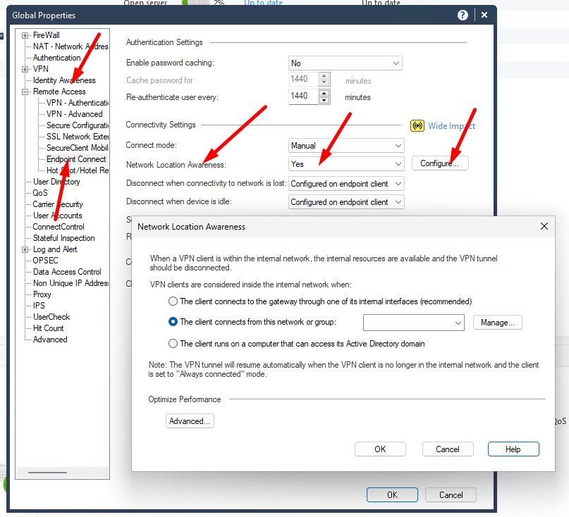 Stuck At 47 When Ra Vpn From Internal Network Check Point Checkmates