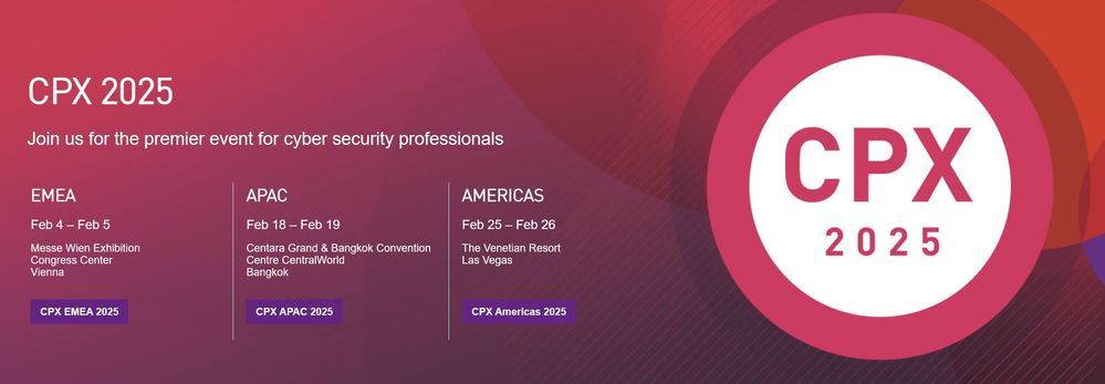 CPX APAC 2025 イベント登録開始 - Check Point CheckMates