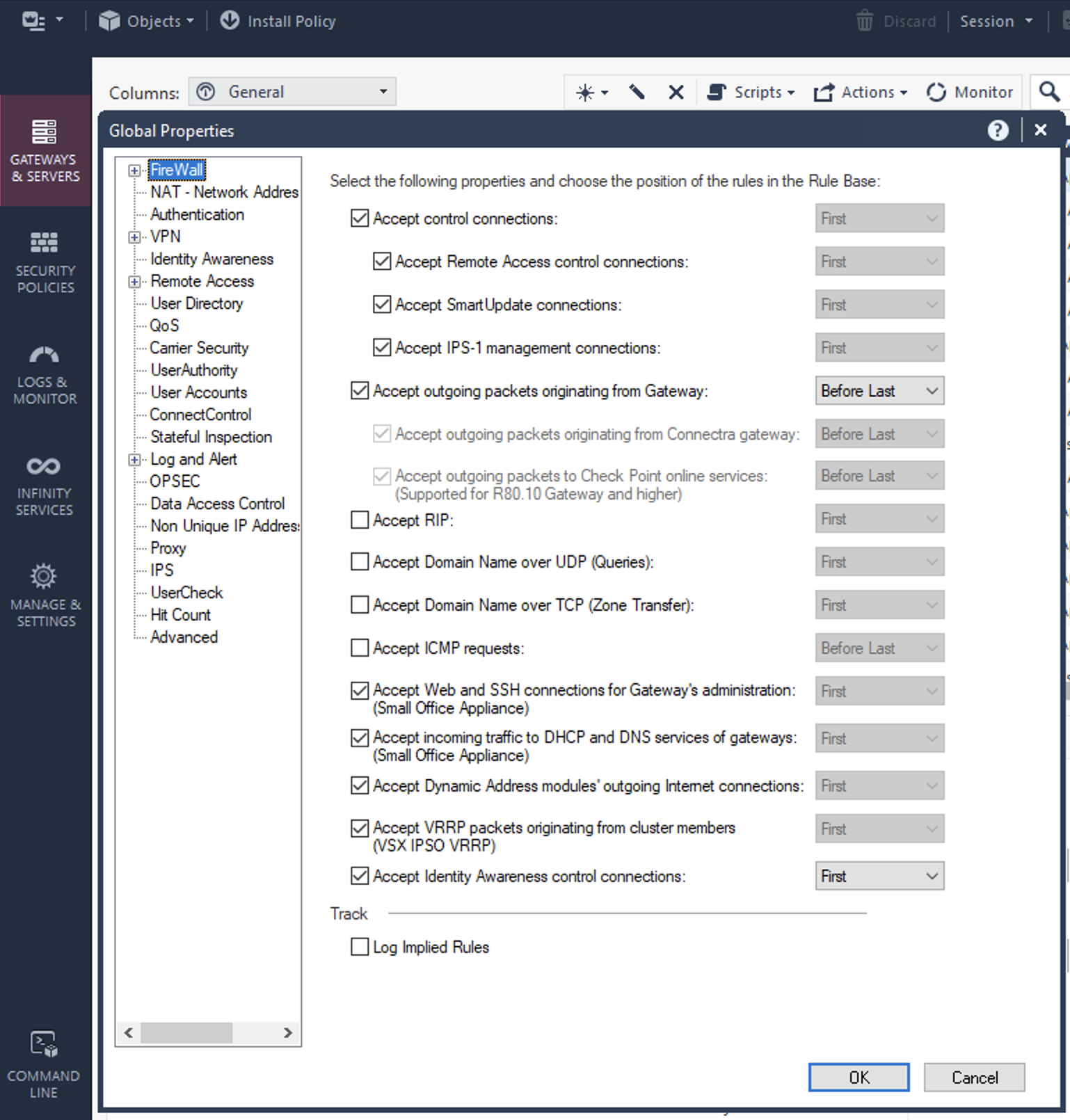 Solved: Gaia 81.10/Quantum 6200: Can I drop ICMP redirect ... - Check ...