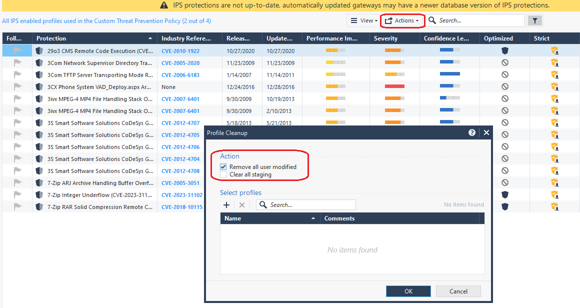 Solved: IPS Protection Overrides - Check Point CheckMates