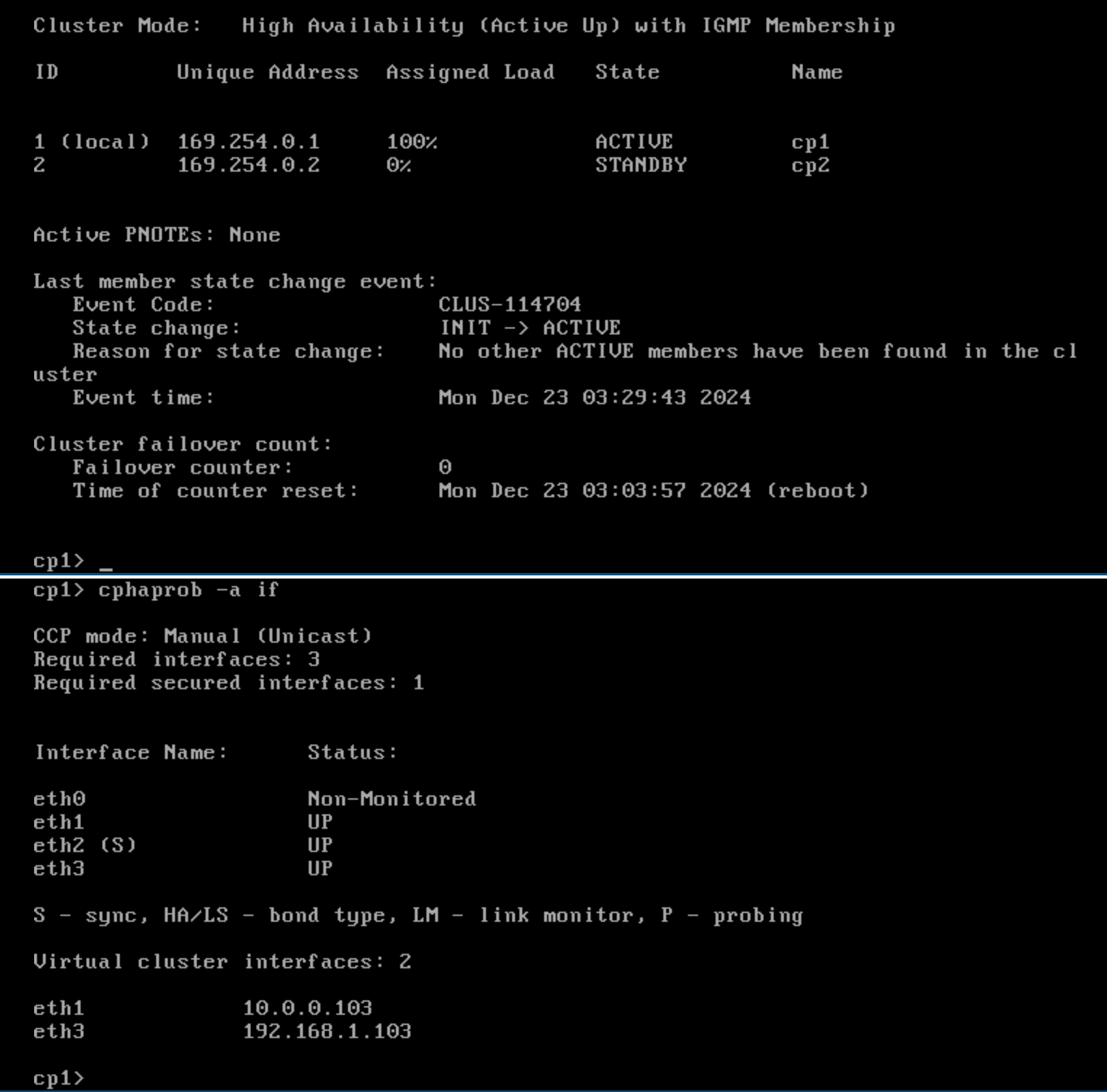 Solved Cluster Fail Check Point Checkmates