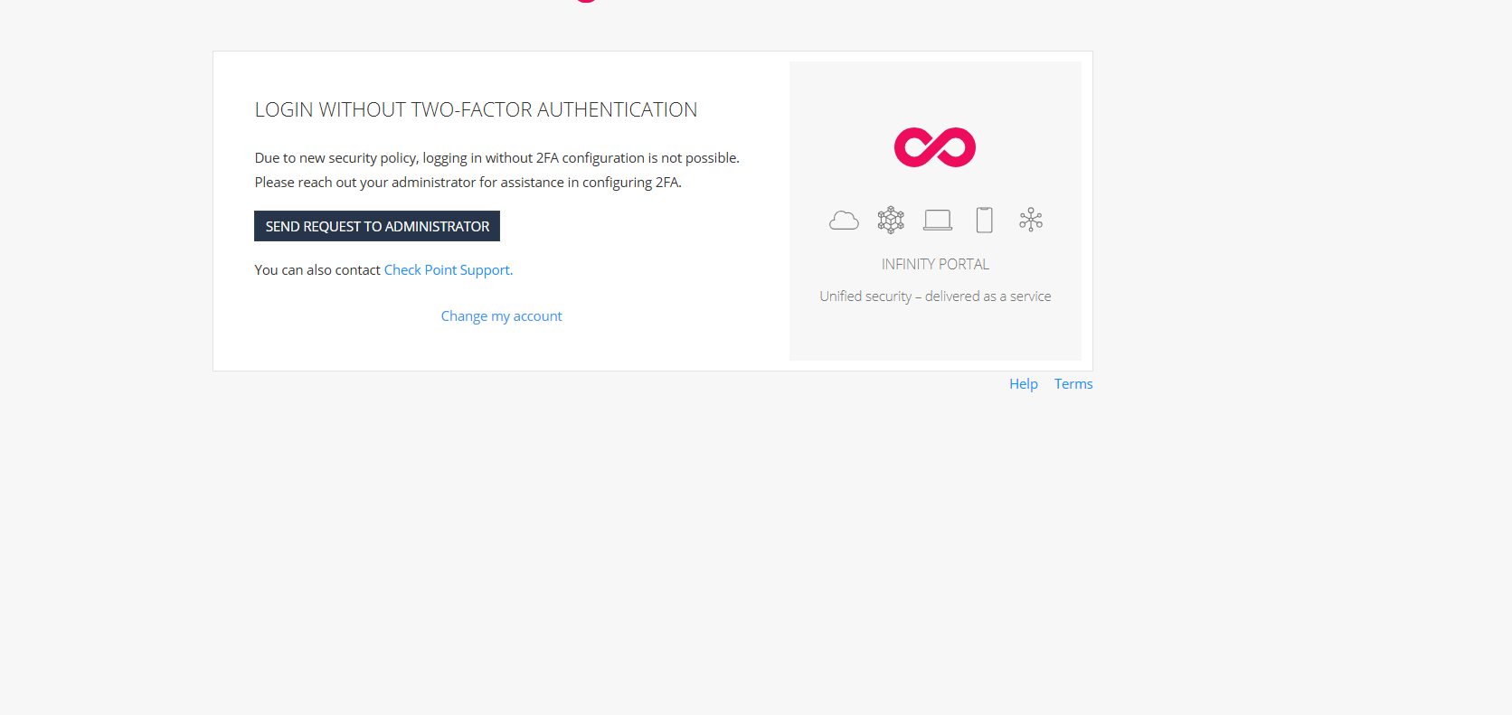 can't login infinity portal - Check Point CheckMates