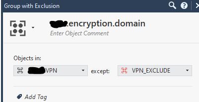 Split Tunnel Domain group - Check Point CheckMates