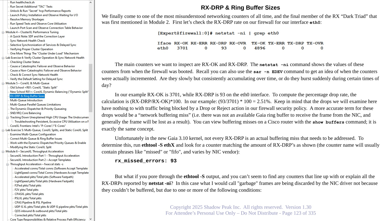 Solved: High RX Drops Observed - Check Point CheckMates