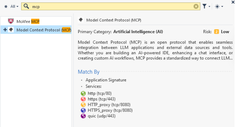 New MCP Signature Now Available in Application Con... - Check Point ...
