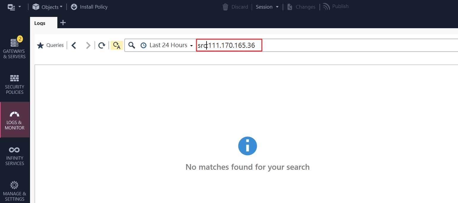 A suspicious traffic log was observed during monit... - Check Point ...