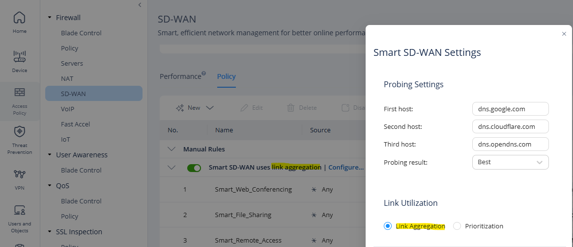 Solved: Load Balancing on Quantum Spark 1800 SMB - Check Point CheckMates
