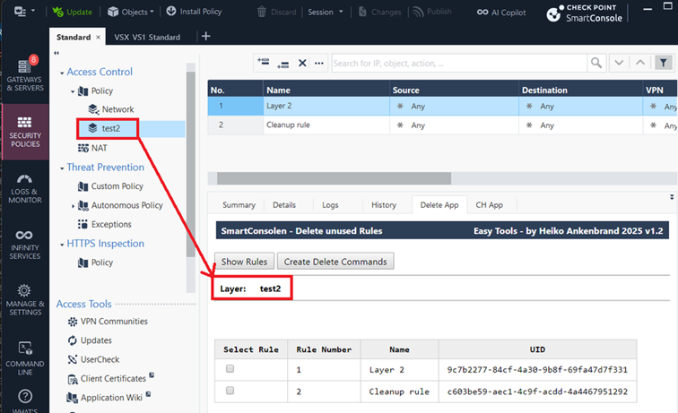 SmartConsole Extension - Easy deletion of unused r... - Check Point ...