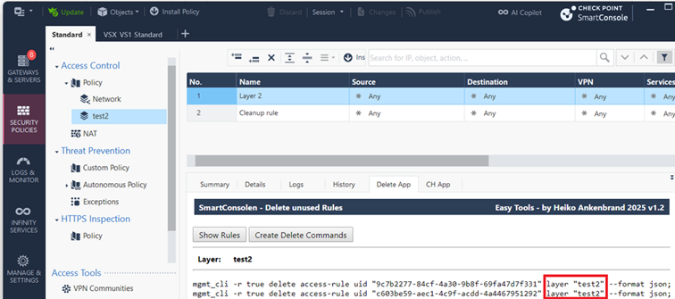 SmartConsole Extension - Easy deletion of unused r... - Check Point ...
