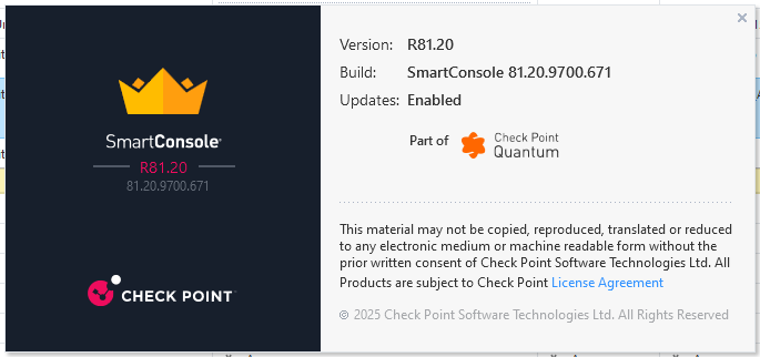 Solved: Bug in R81.20 Smart Console build 671 - Check Point CheckMates