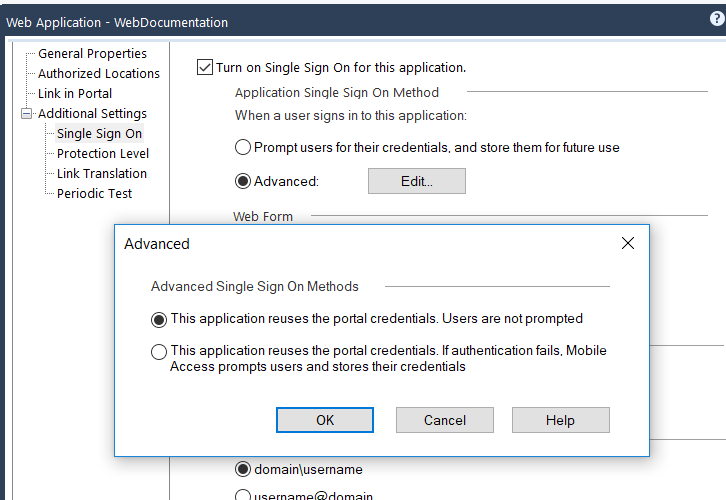 MAB - disable web credentials popup - Check Point CheckMates