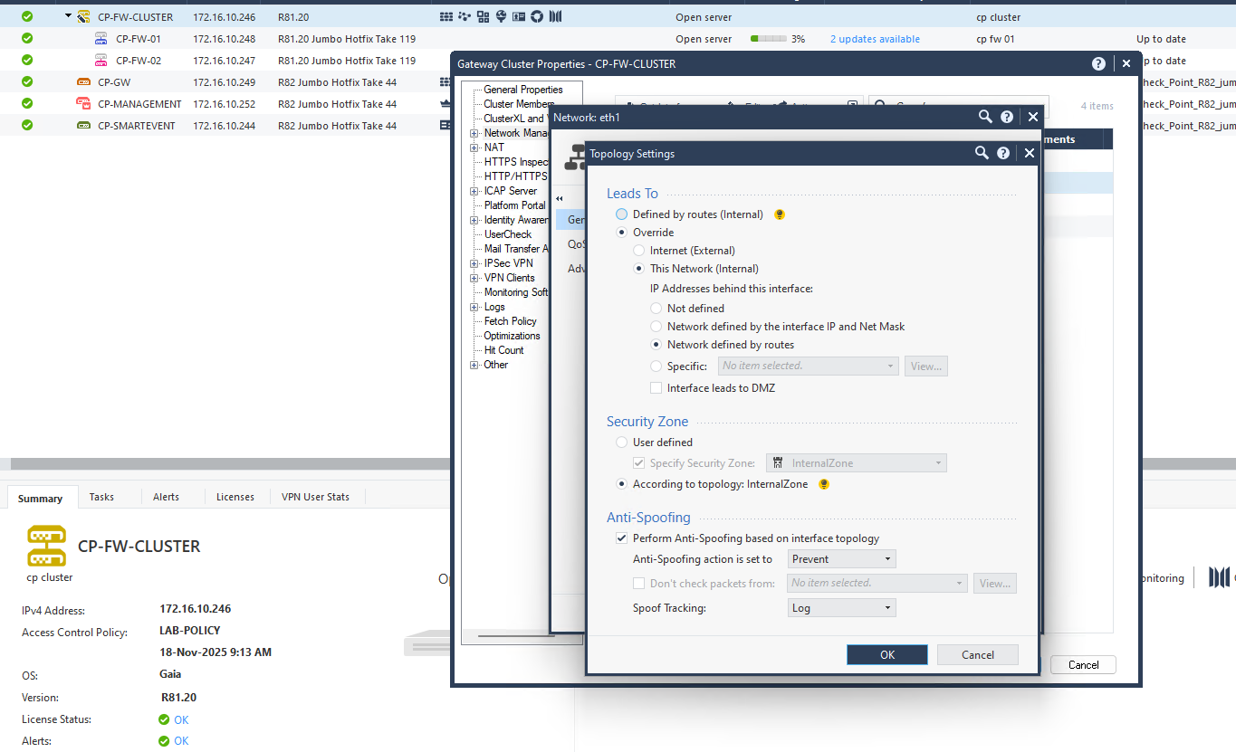 Solved: ClusterXl issue on 3920 82.10 - Check Point CheckMates