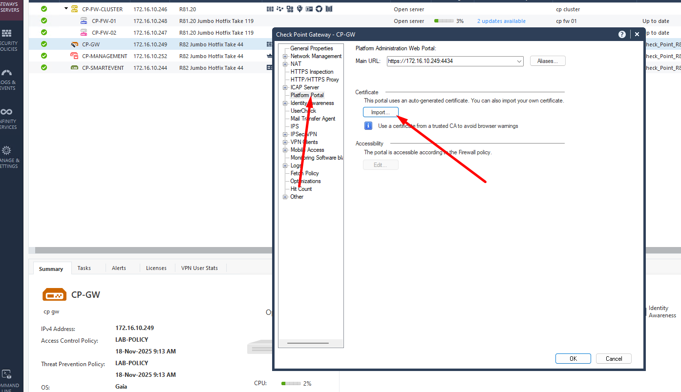 Solved: Install Certificate on firewall - Check Point CheckMates
